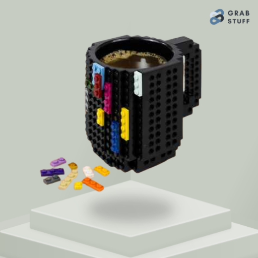 Jual Gelas Mug Model Balok Susun Puzzle LEGO Build-On Brick Toy Cup 350 ...