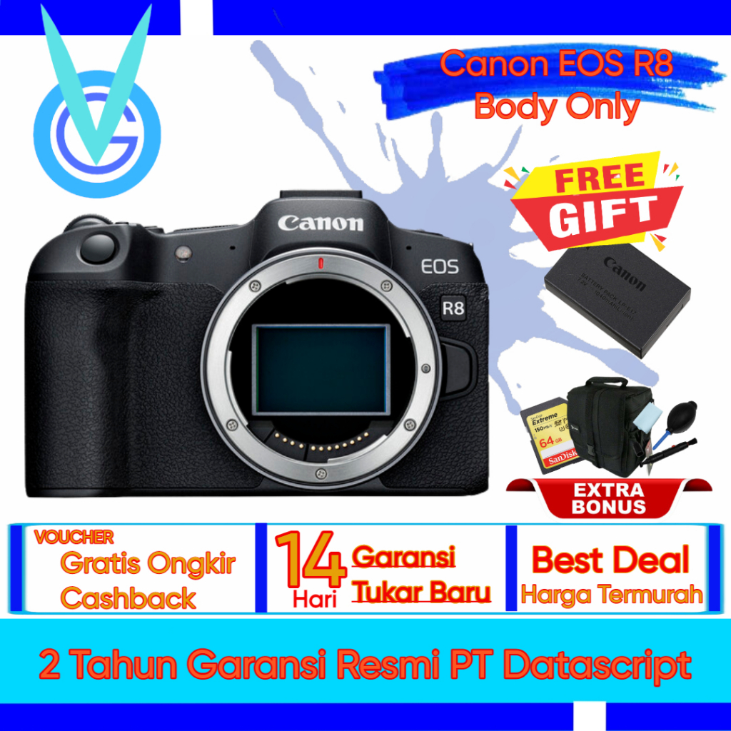 Jual Canon EOS R8 Body Only Mirrorless Camera | Shopee Indonesia