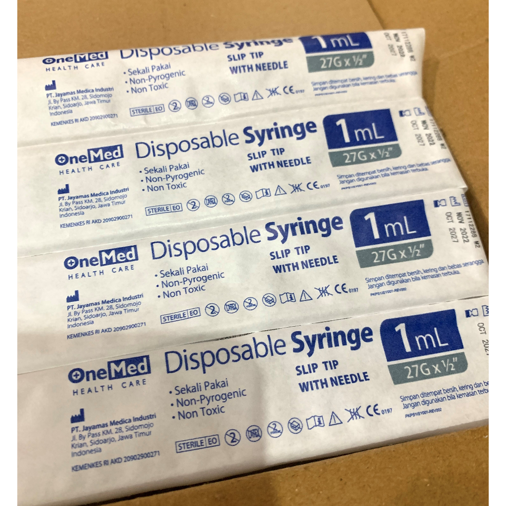Jual Spuit 1cc Insulin Onemed/ Syringe 1cc Onemed/ Alat Suntik Insulin ...
