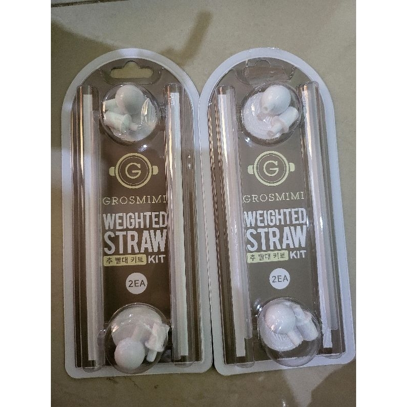 Jual Grosmimi Weighted Straw Kit dijual Eceran Buka Segel / Replacement Straw Grosmimi | Shopee ...