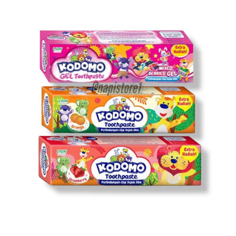 Jual Kodomo pasta gigi anak Anak junior Strawberry| orange |mixed berry 45g | Shopee Indonesia