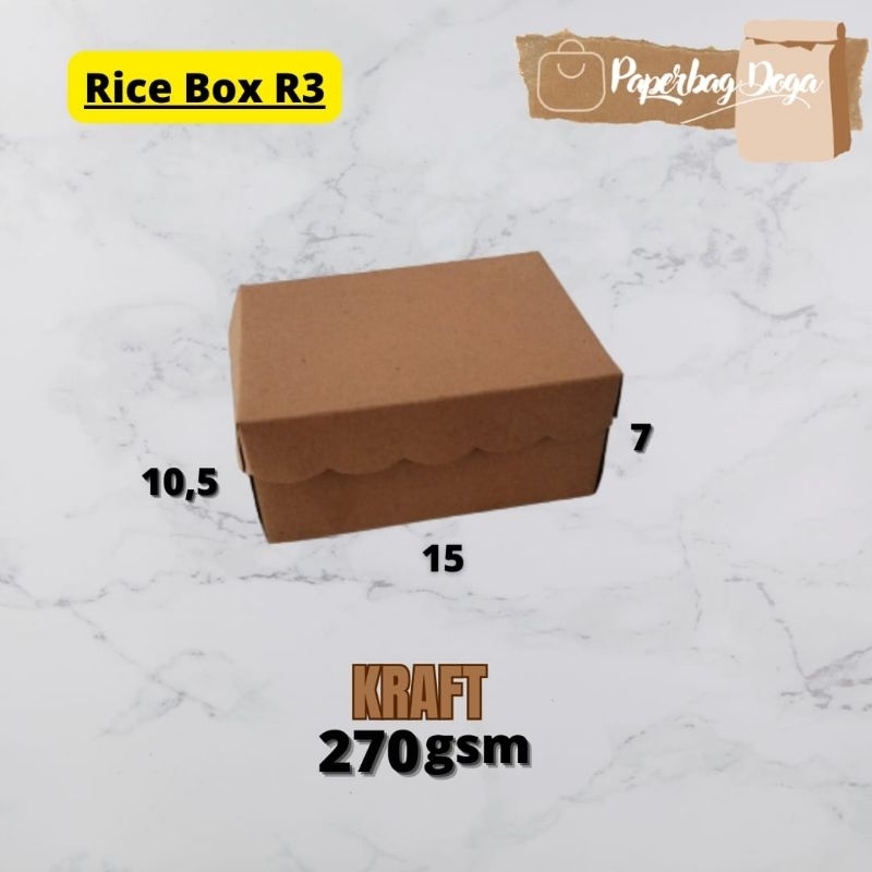 Jual DUS SNACK JAJAN R3 KRAFT POLOS COKLAT RENDA 270 GSM | Shopee Indonesia