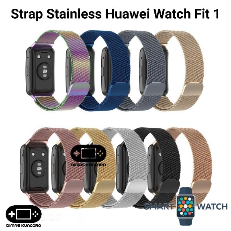 Jual Strap Stainless Huawei Watch Fit 1 tali jam special edition ...