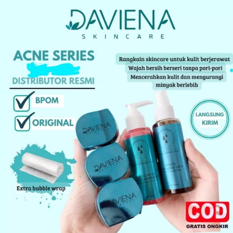 Jual Daviena Skincare Paket Acne Series | Shopee Indonesia