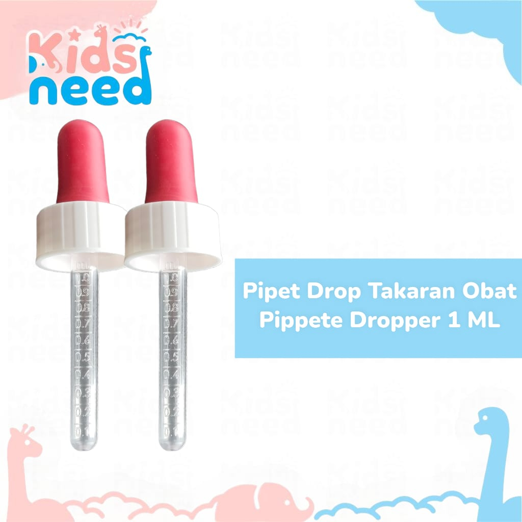 Jual Pipet Drop Takaran Obat Pippete Dropper Penetes 1 ML Obat Untuk ...