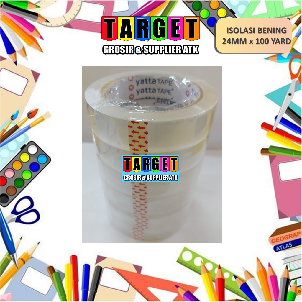 Jual ISOLASI SOLASI 1 INCH 24mm / SOLATIP SELOTIP 1/2" 12mm / LAKBAN ...
