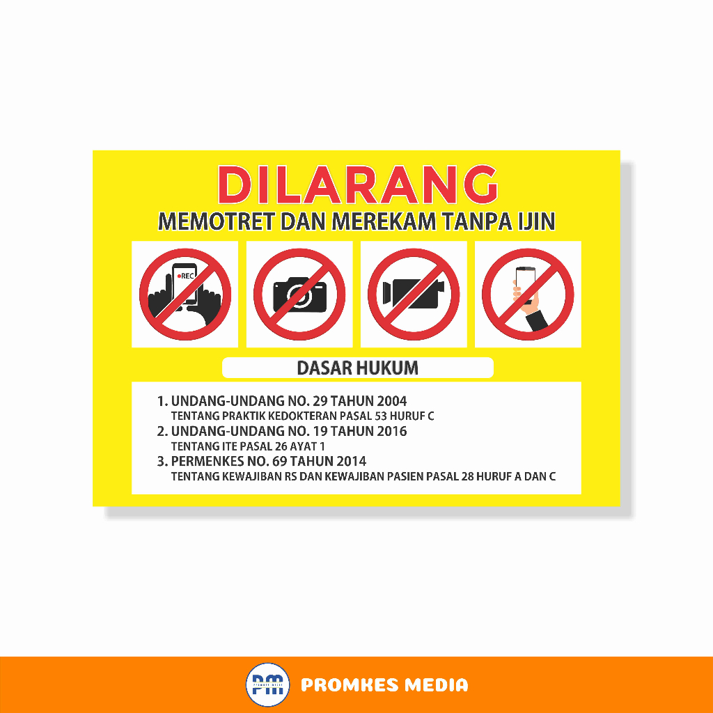 Jual Poster Larangan Memotret, Dilarang Memotret | Shopee Indonesia