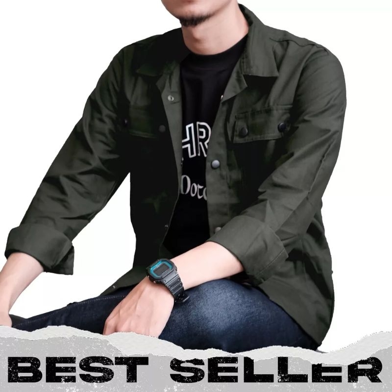 Jual Jaket Semi Parka Kanvas Kancing Hitam Premium - Jaket Pria ...