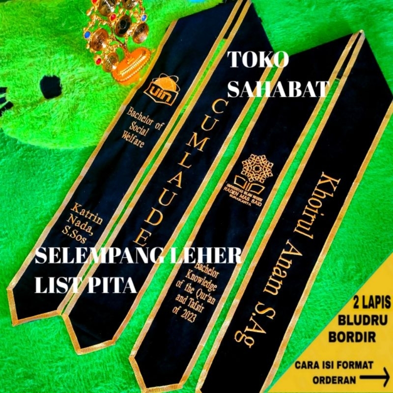 Jual (OPEN PO 7 HARI)Selempang Wisuda Leher /Slempang Wisuda Leher ... Jual (OPEN PO 7 HARI)Selempang Wisuda Leher /Slempang Wisuda Leher ...