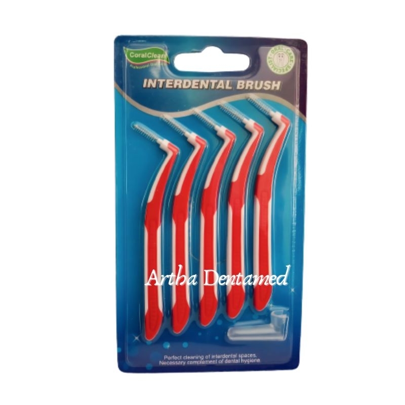 Jual SIKAT ORTHO BEHEL INTERDENTAL BRUSH SIKAT SELA GIGI Merah Bengkok ...