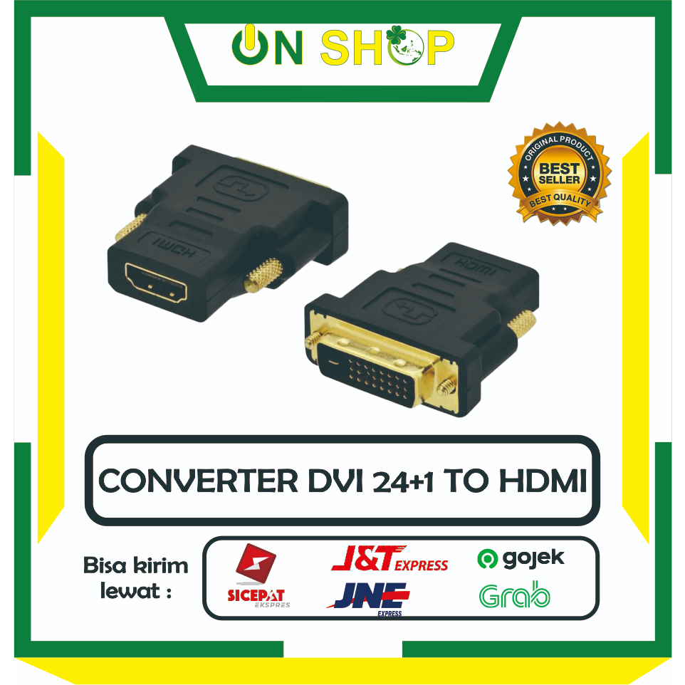 Jual DVI 24+1 TO HDMI/ DVI 24 + 1 KONEKTOR / CONNECTOR / CONVERTER | Shopee Indonesia