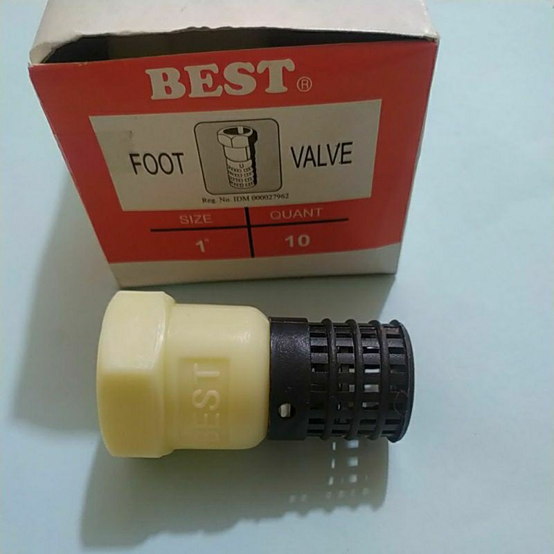 Jual foot klep / fut klep PVC 1 inci. saringan air tandon pompa. harga ...