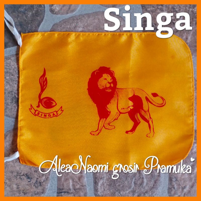 Jual Bendera regu pramuka putra singa bendera regu hewan singa | Shopee ...