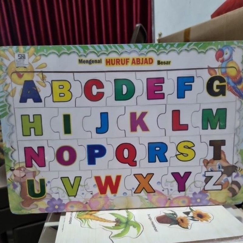 Jual Puzzle Anak Puzzle Huruf Abjad Besar | Shopee Indonesia
