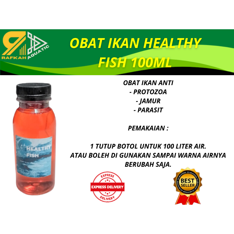 Jual OBAT IKAN HEALTHY FISH 100ML / OBAT IKAN ANTI JAMUR / OBAT IKAN ...