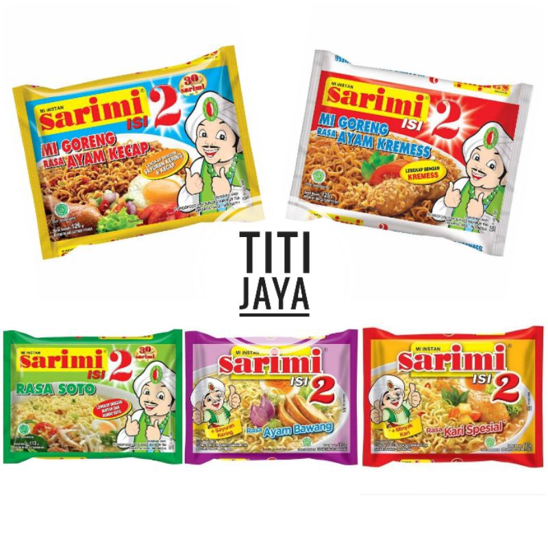 Jual SARIMI ISI 2 GORENG AYAM KECAP KREMES SOTO AYAM BAWANG KARI ...