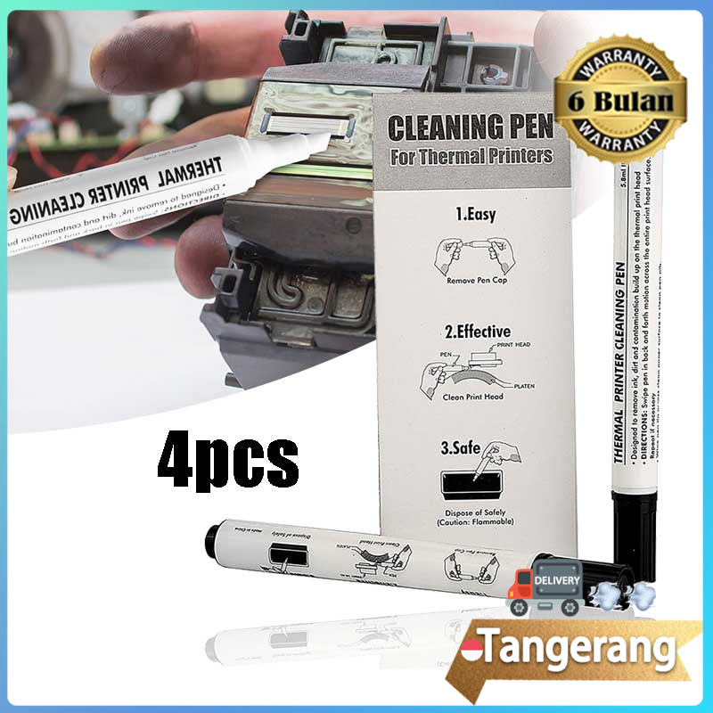 Jual 4pcs Thermal Printer Cleaning Pen / Spidol Pembersih Thermal ...