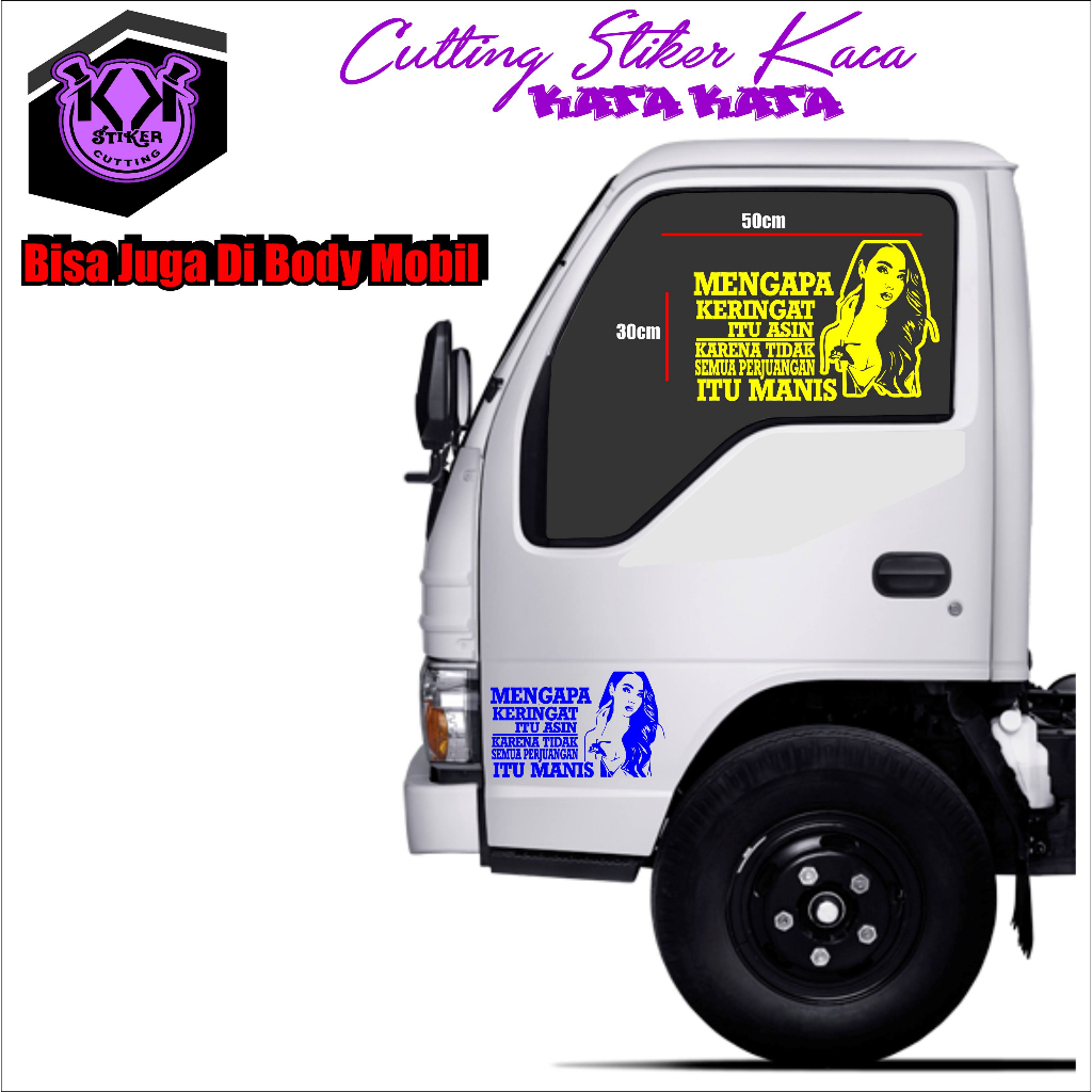 Jual STIKER/STICKER/CATING/CUTTING/SC.024/STIKER KACA/STIKER KATA KATA ...