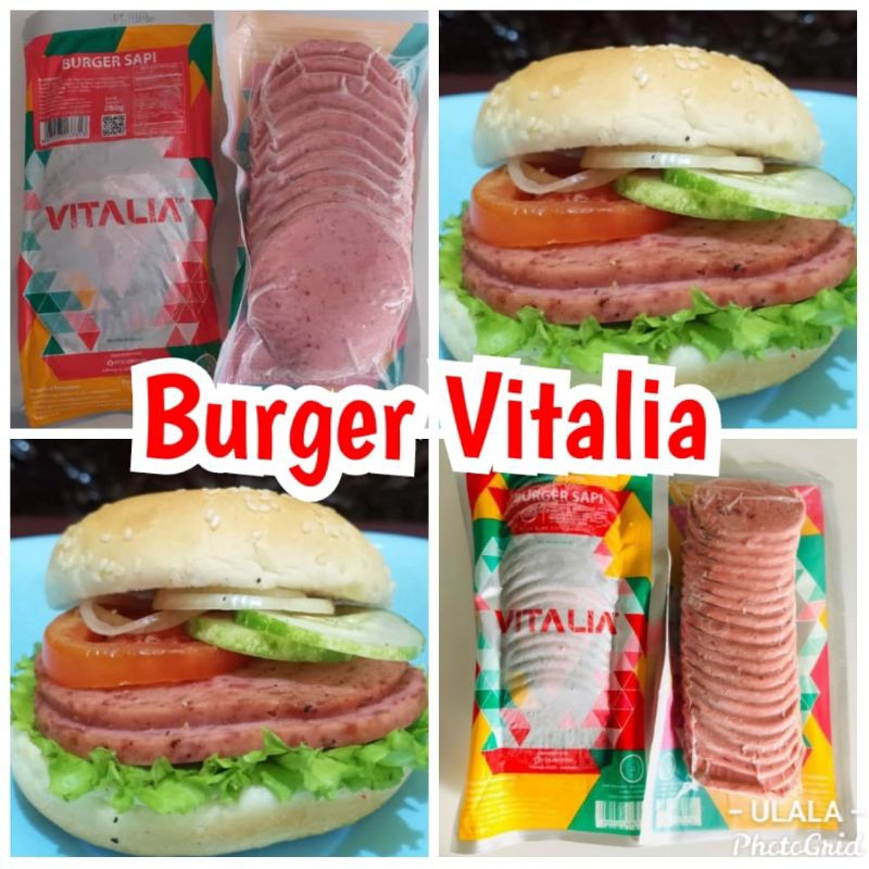 Jual Vitalia Pattie burger daging burger sosis burger isi 10 | Shopee ...