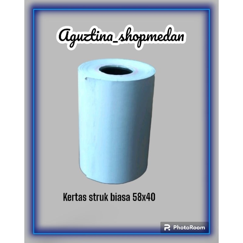 Jual Kertas Struk Thermal 58x40mm/kertas struk token/ | Shopee Indonesia