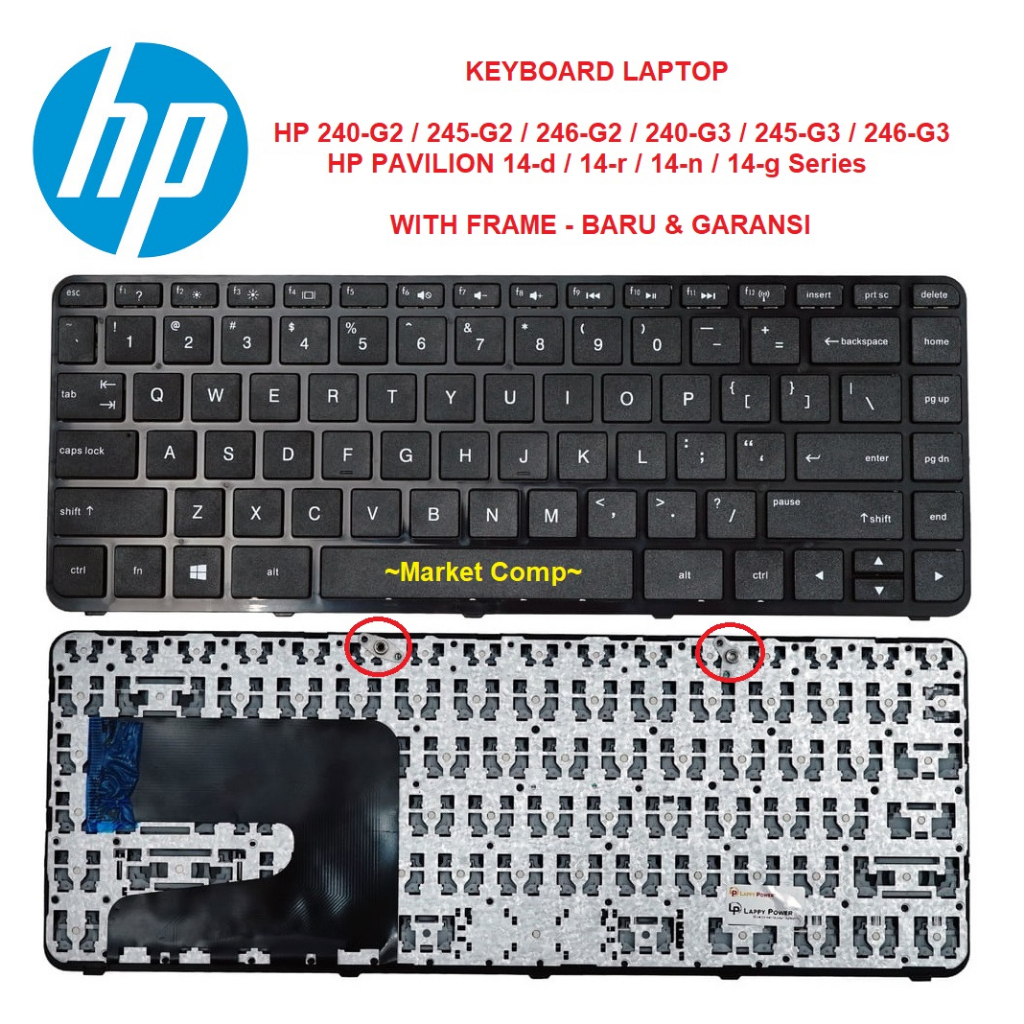 Jual Keyboard Laptop HP Pavilion 14-r053tu 14-r056tu 14-r059tu 14 ...