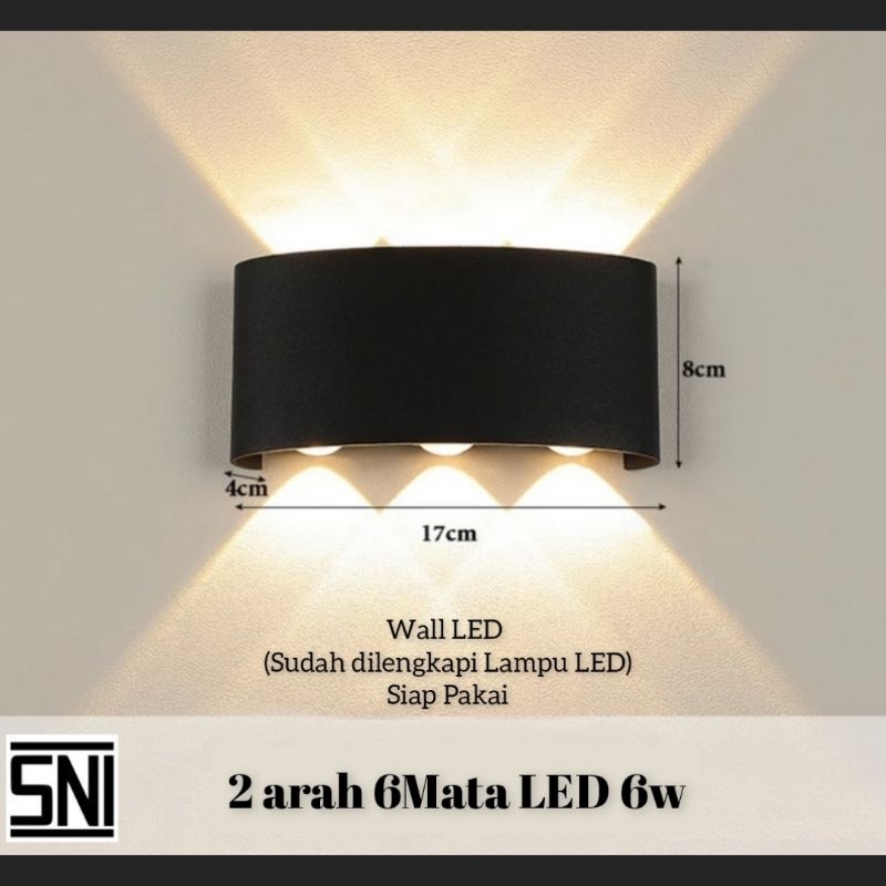 Jual Lampu Dinding LED Outdoor / Indoor Wall Light Minimalis 2w 4w 6w ...
