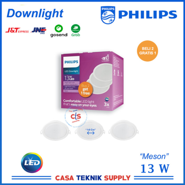 Jual Lampu Downlight LED Philips Meson 13W 13 Watt | Shopee Indonesia