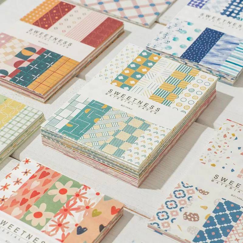Jual [Isi 50] SWEETNESS MIX PATTERN MEMO DIY DECORATIVE PAPER PACK ...