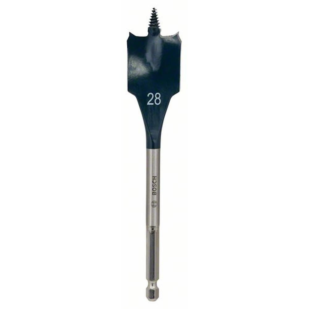 Jual Bosch 28mm Mata Bor Kayu Kipas Spade Bit Self Cut Hex Shank ...