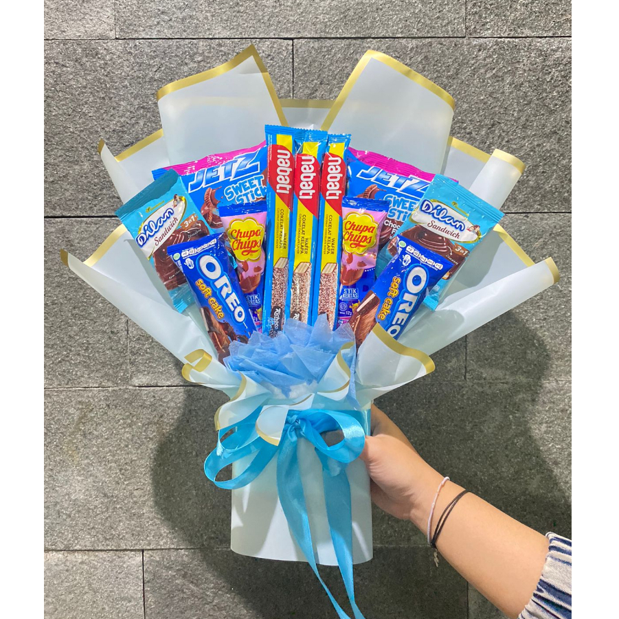 Jual BUKET BUCKET JAJAN BOUQUET SNACK KADO WISUDA GIFT ULANG TAHUN ...
