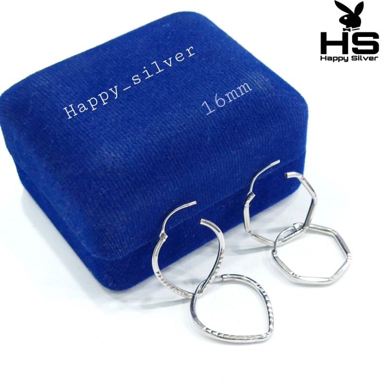 Jual Anting Perak Asli Silver Wanita 925 Lapis Emas Putih Model Gipsi Ukiran keliling- Perhiasan ...