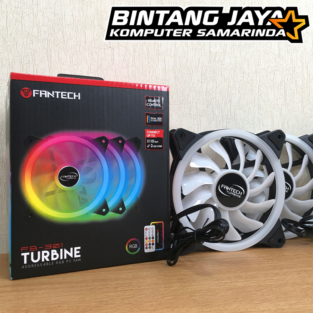 Jual Fantech FB-301 Turbine 3 in 1 Fan Cooler ARGB Terminal + Remote ...
