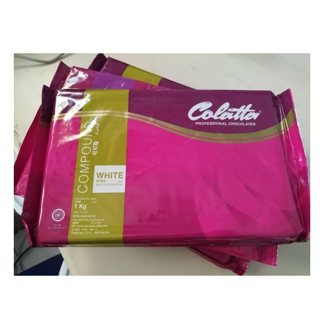 Jual 250 gr Repack COLATTA White Chocolate Compound WHITE 250 GR ...