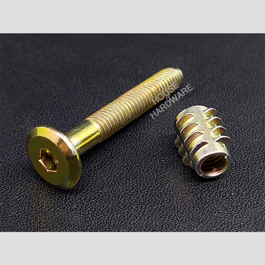 Jual BAUT KNOCKDOWN MINI (BAUT JCBC 6 x 40 mm + MUR NENAS 6 x 13 mm) | Shopee Indonesia