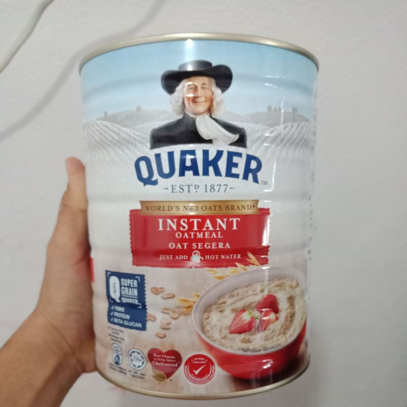 Jual Quaker malaysia Instant Oatmeal sereal oat meal 800gr high fibre ...