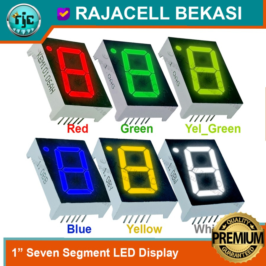 Jual 0.56" Seven Segment Display 1 Digit 7-Segment 0,56 inch LED ...