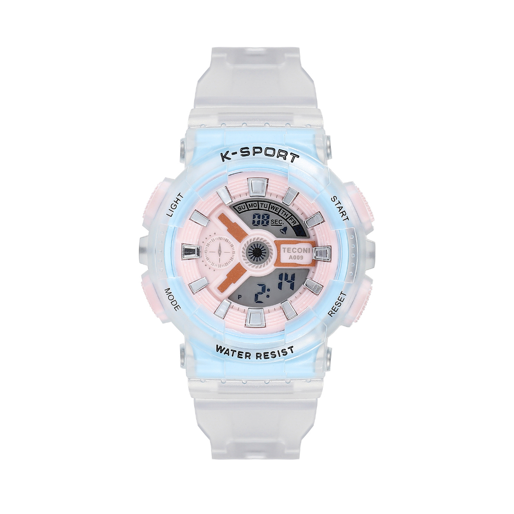 Jual Teconi Jam Tangan Digital Dual Tone Anak Water Resist A009 - Anti ...