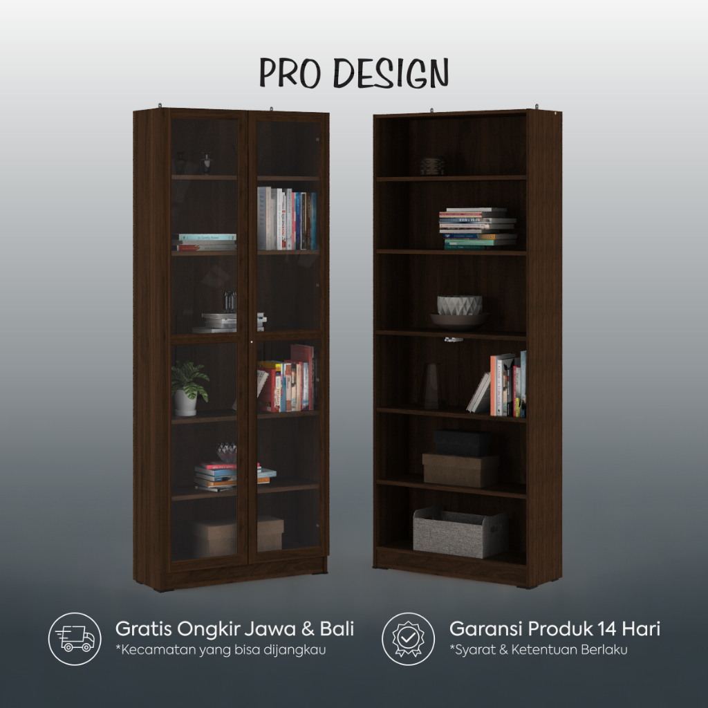 Jual Pro Design Aquila L 80 FGD Neo Rak Buku / Rak Serbaguna / Rak ...
