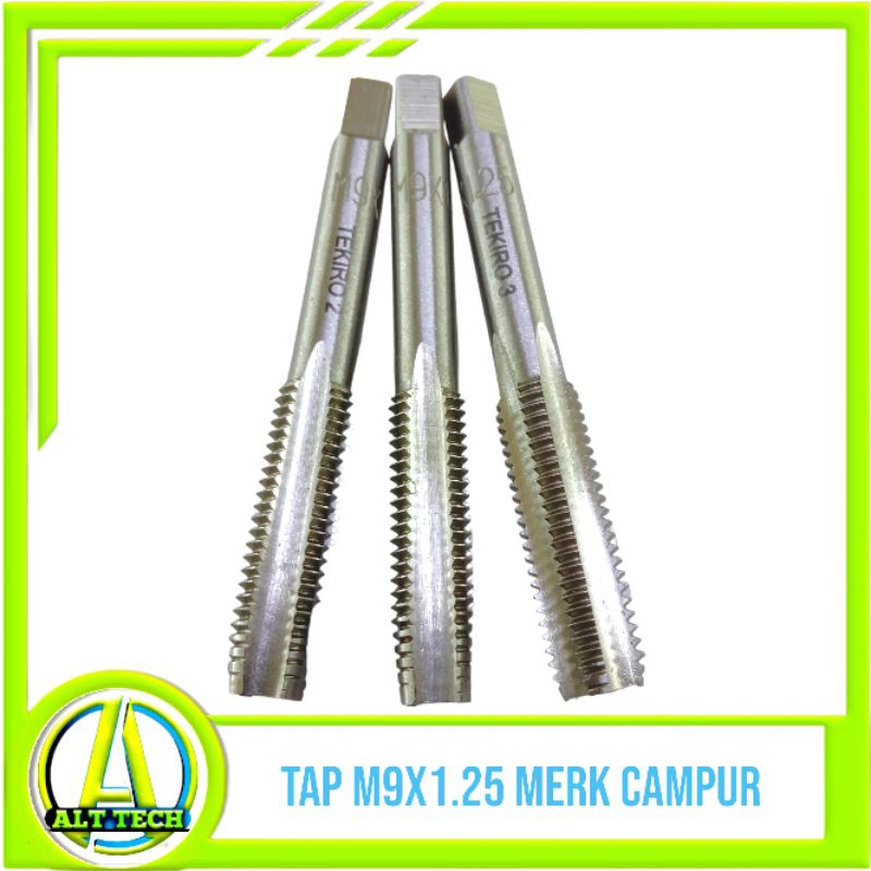Jual Tap hand tap baut M9x1.25 tap sekali jadi baut kunci 13 polos bukan osg yamawa | Shopee ...