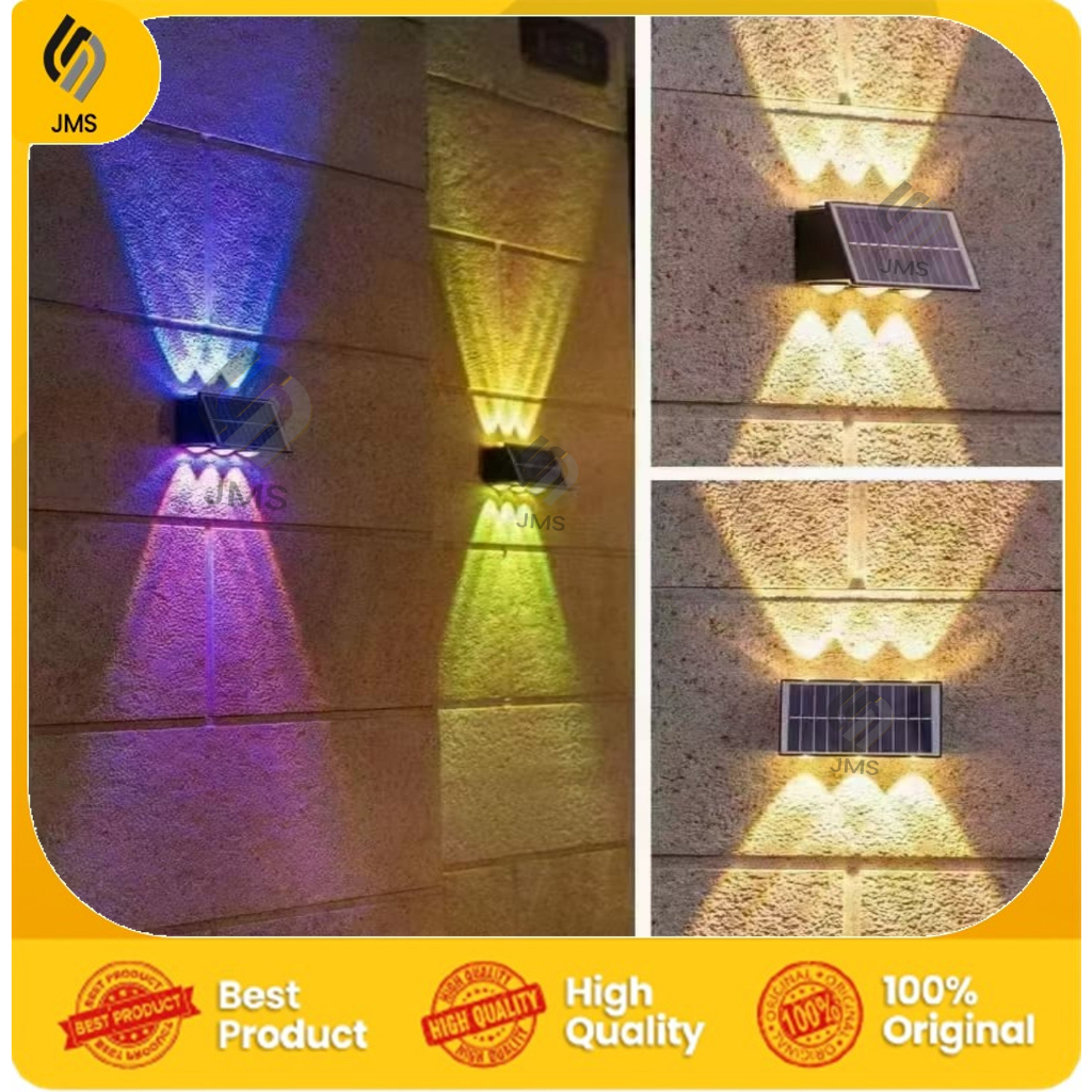 Jual Lampu Dinding Solar Taman Outdoor COB 4 LAMPU 6 LAMPU 8 LAMPU ...