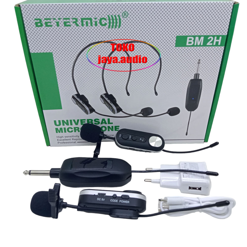 Jual Mic Wirelles Beyermic Bm-2C isi 2 Mik Klip ON /Jepit 2Mik Jepit ...