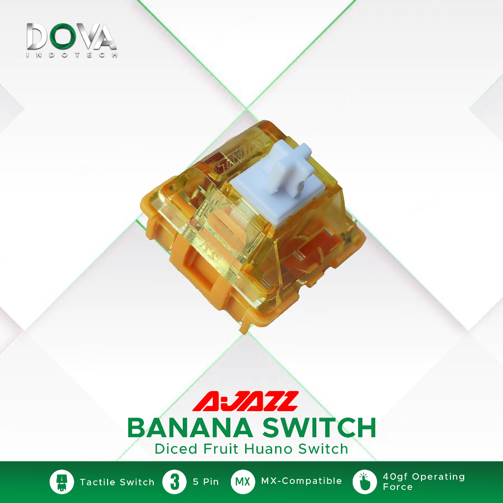 Jual AJAZZ x Huano Banana Tactile Switch 3-Pin Mechanical Keyboard ...