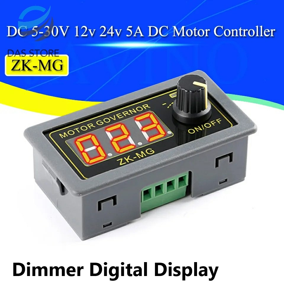 Jual Modul Motor Speed Controller DC PWM Digital Display 5A DC 5-30V 150W ZK MG max | Shopee ...