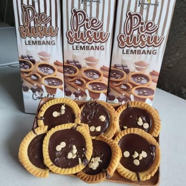 Jual Pie Susu Khas Lembang rasa MIX / COKLAT / ORIGINAL isi 6 pcs exp ...