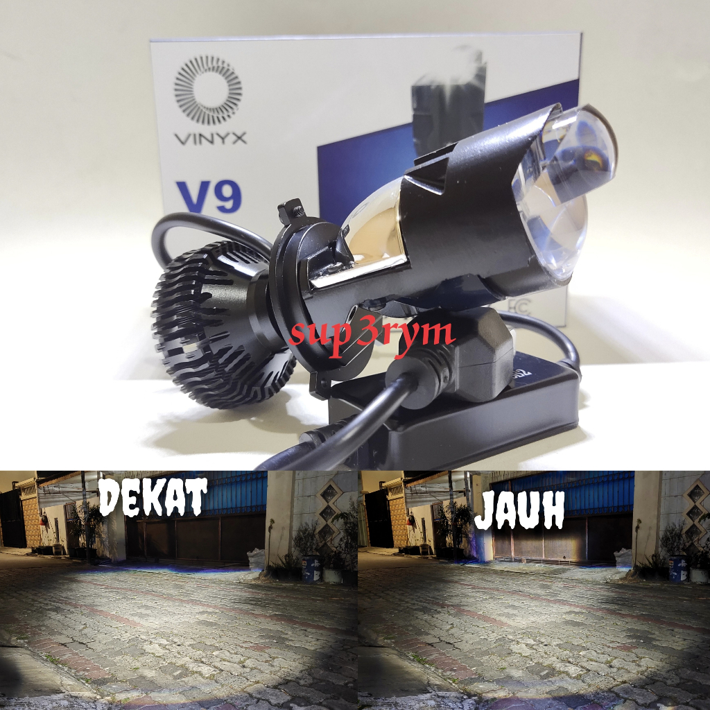 Jual Lampu utama LED Vinyx V9 mini projector H4 cut off Biled mini | Shopee Indonesia