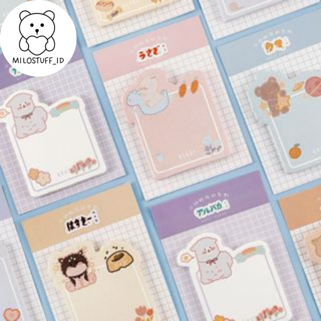 Jual [MIOSTUFF_ID] Sticky Notes Kartun Hewan Lucu Memo--MS0236 | Shopee ...