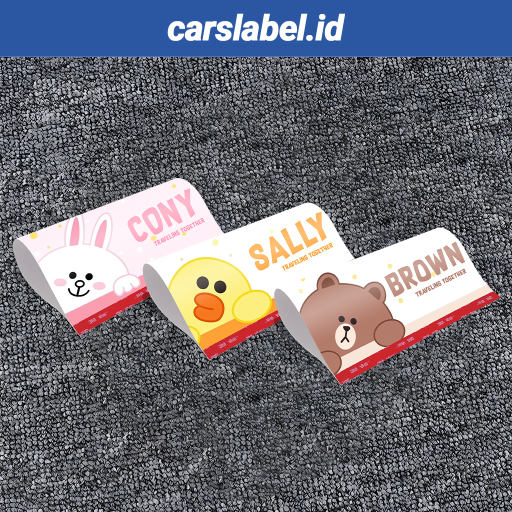 Jual LINE FRIENDS - Label Tag Mobil - Variasi Penutup Pintu Bagasi ...
