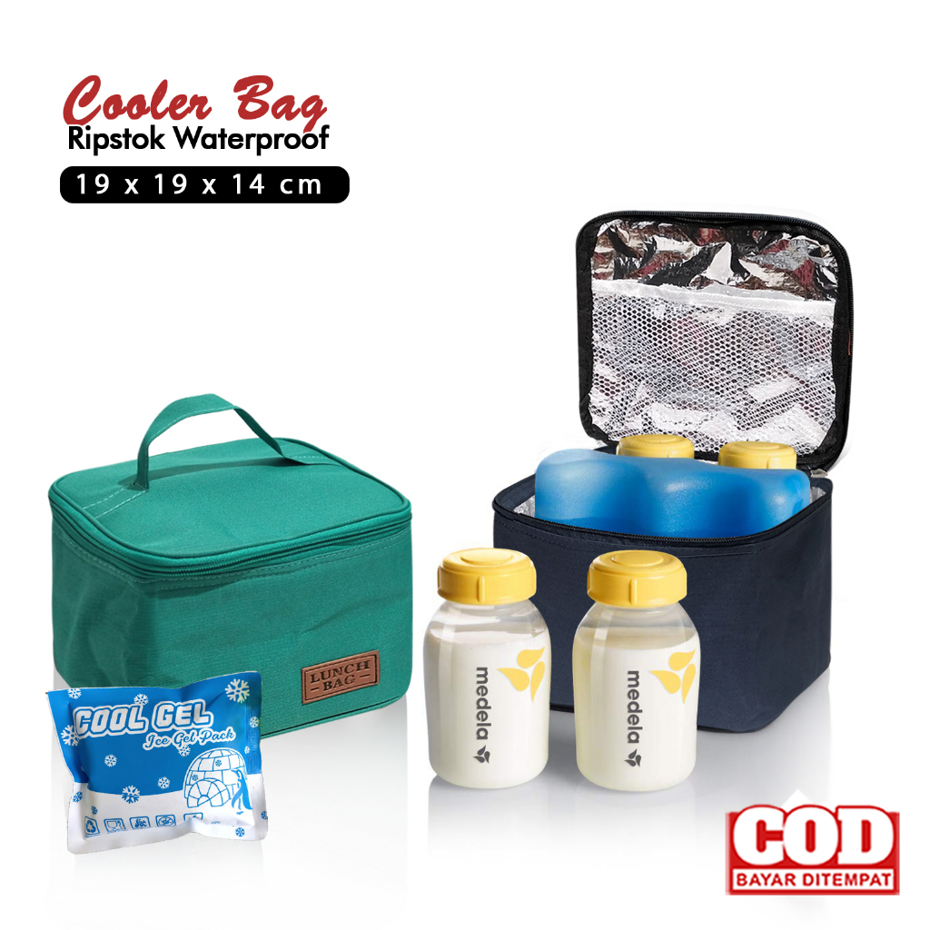 Jual Cooler bag botol asip aluminium foil polos ice bag asi tempat ...