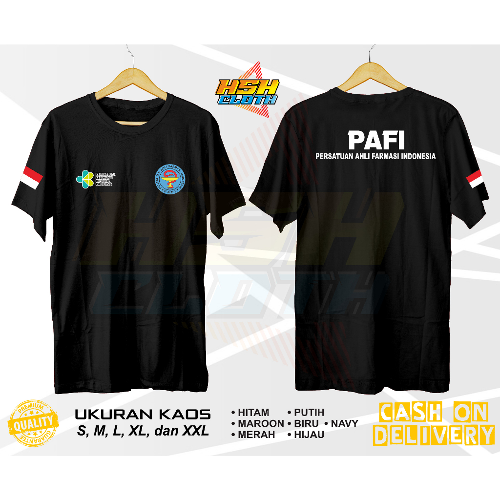Jual Baju Kaos Distro PAFI V2 Persatuan Ahli Farmasi Indonesia Bisa ...