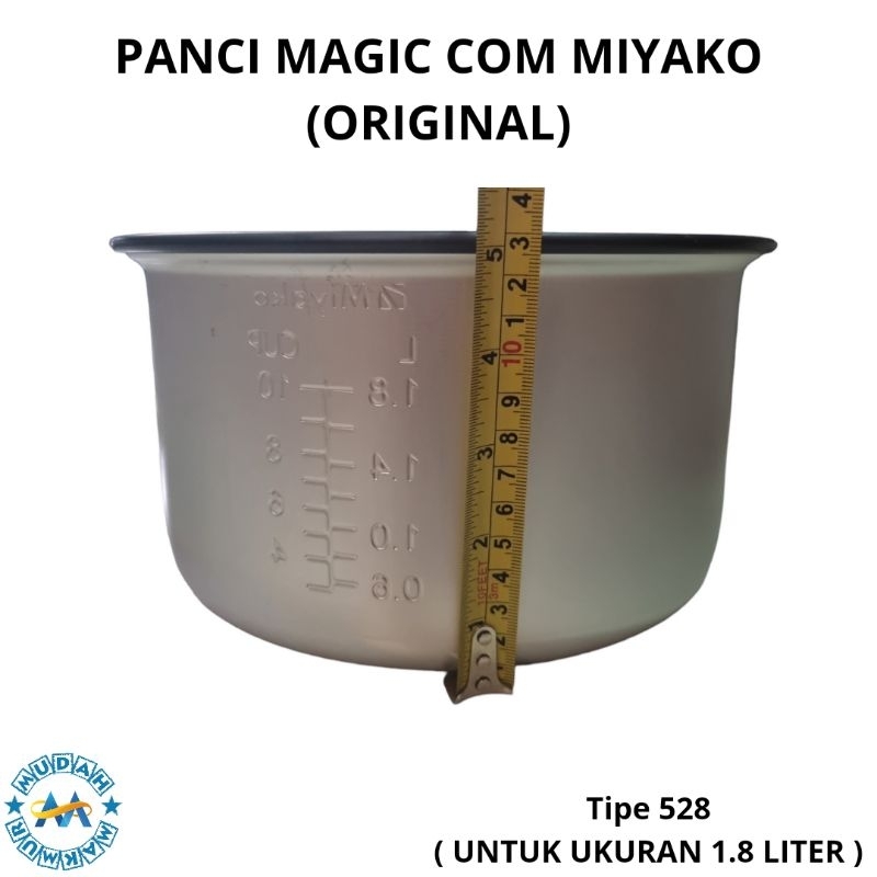Jual MIYAKO PANCI MAGIC COM ORIGINAL 100% BARANG BARU UKURAN 0.6 L, 1 L ...